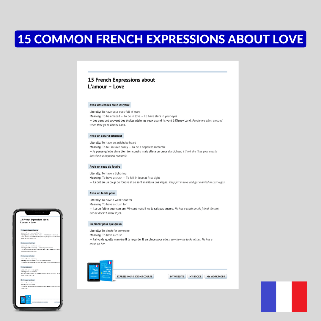 21 French Expressions about L'amour - Love - French Online Language ...