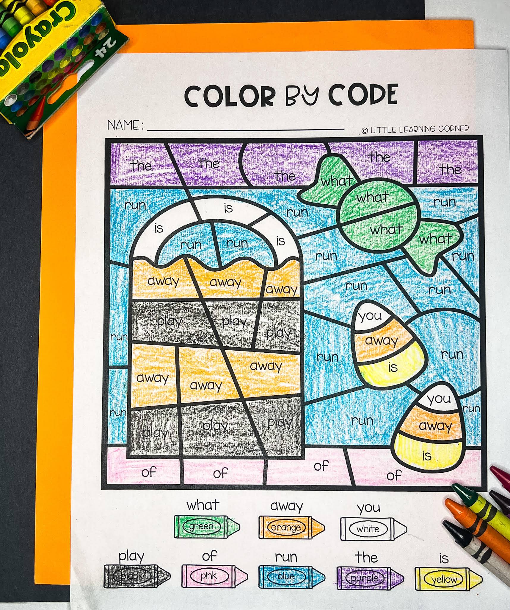 Grab Your 6 Free Halloween Color by Codes!