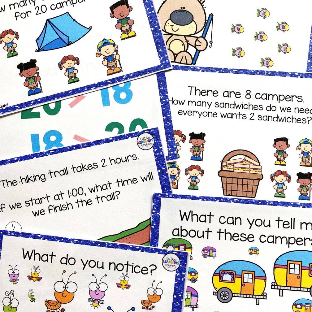 Grab Your Free June Math Talks for 1st Grade