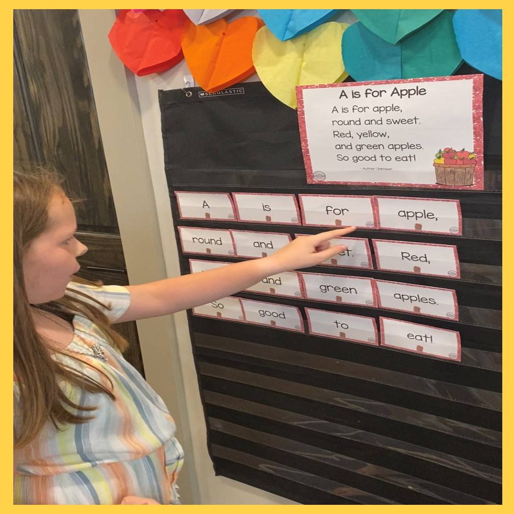 Grab Your Free Apple Pocket Chart Poem!
