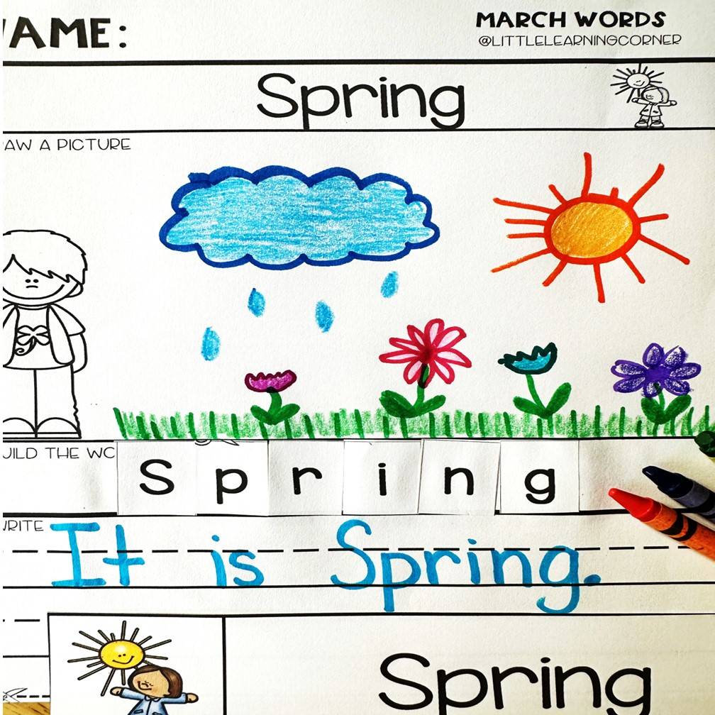 Grab Your Free Spring Writing Center