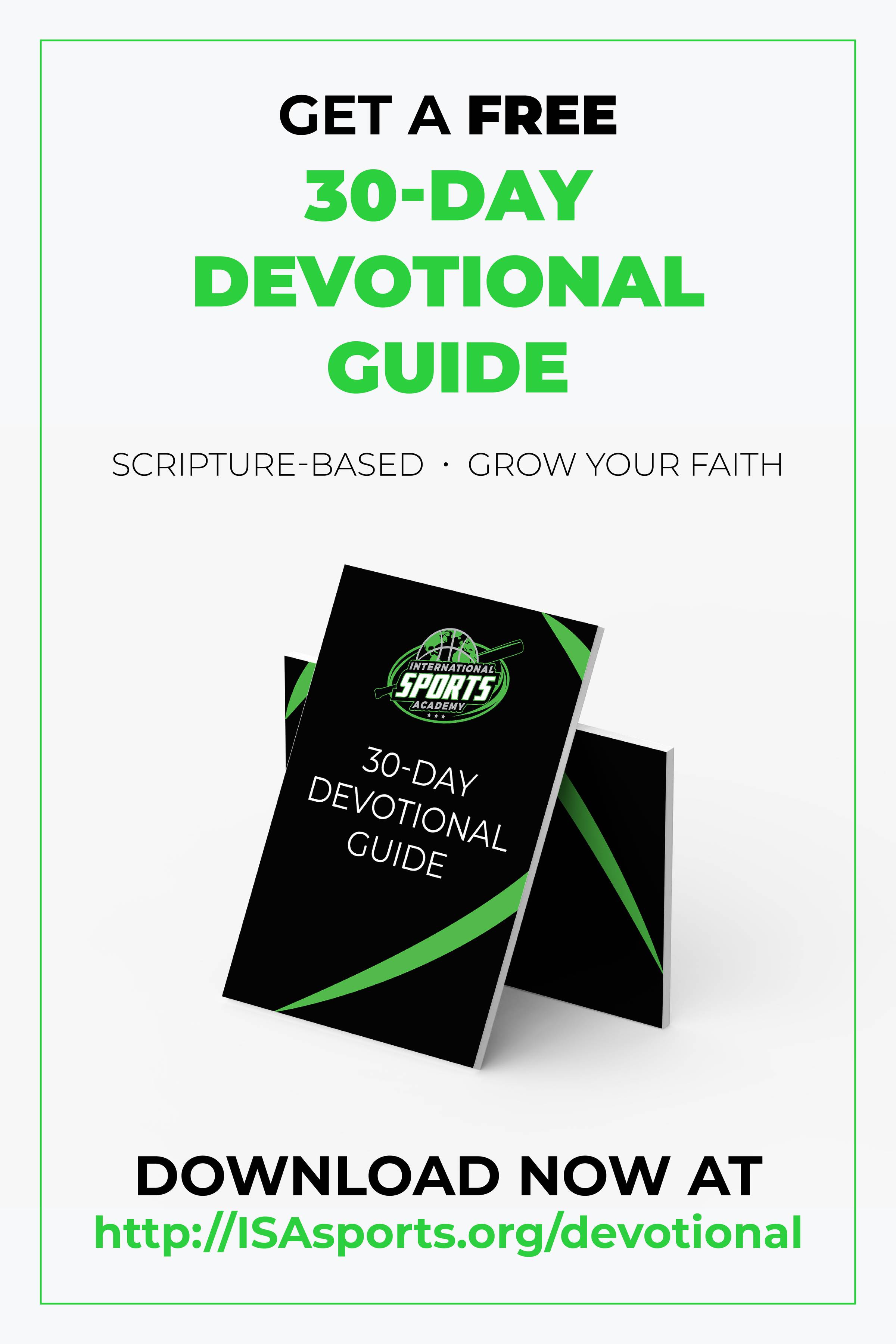Free 30-Day Devotional Download - International Sports Academy