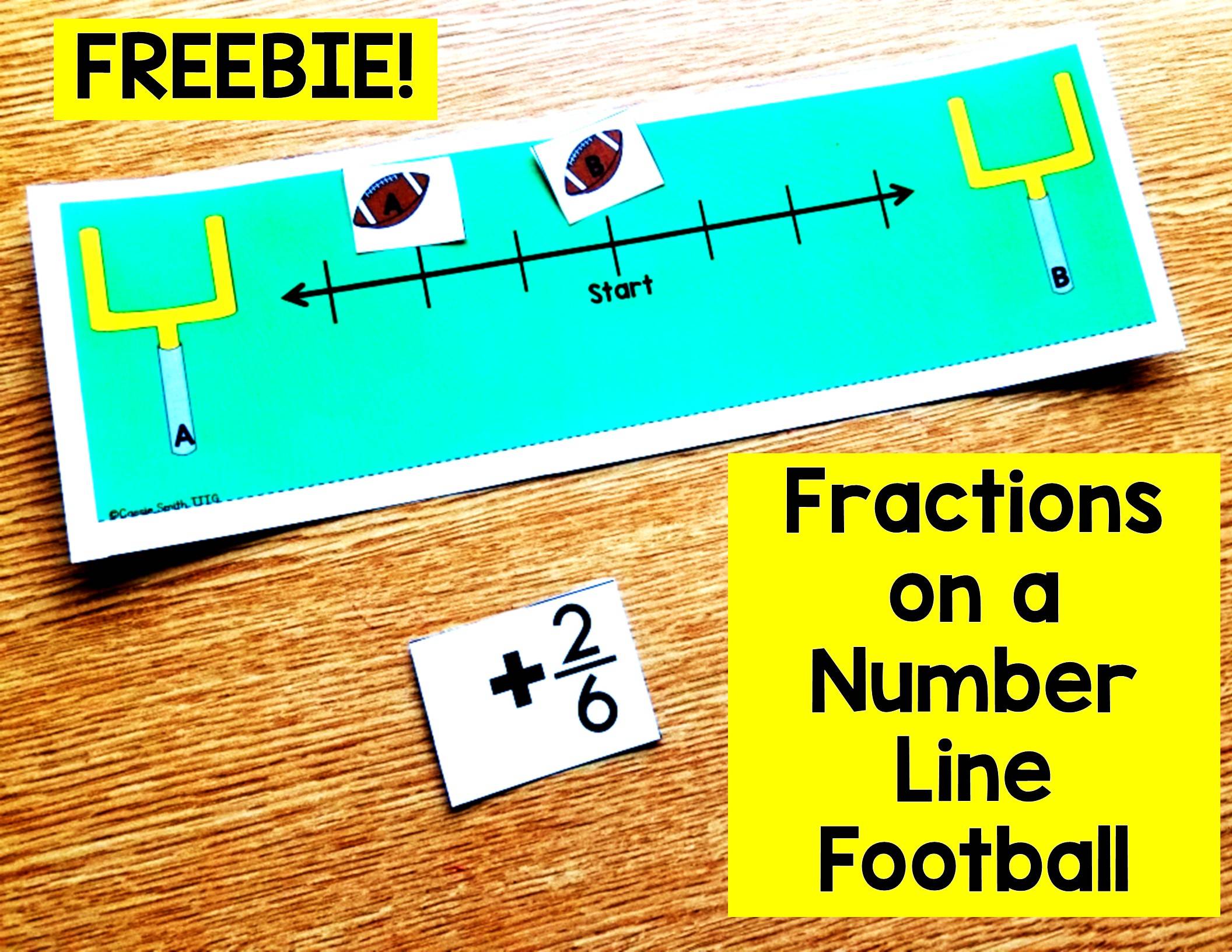 MATH: Fractions on a Number Line 🏈 (landing page)