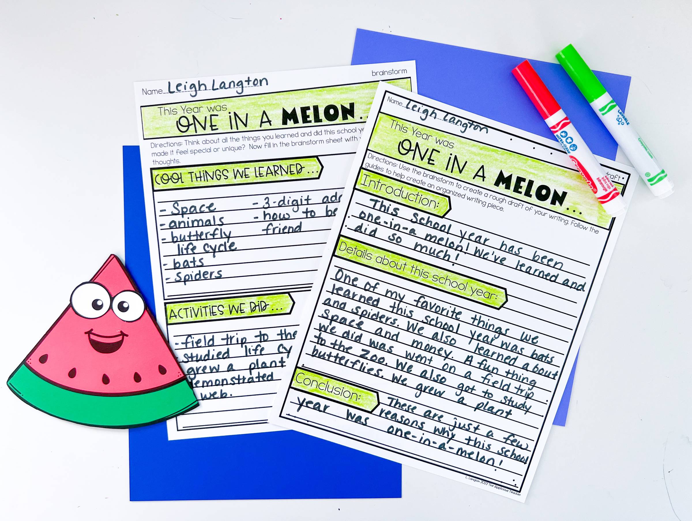 One in a Melon End of Year Writing