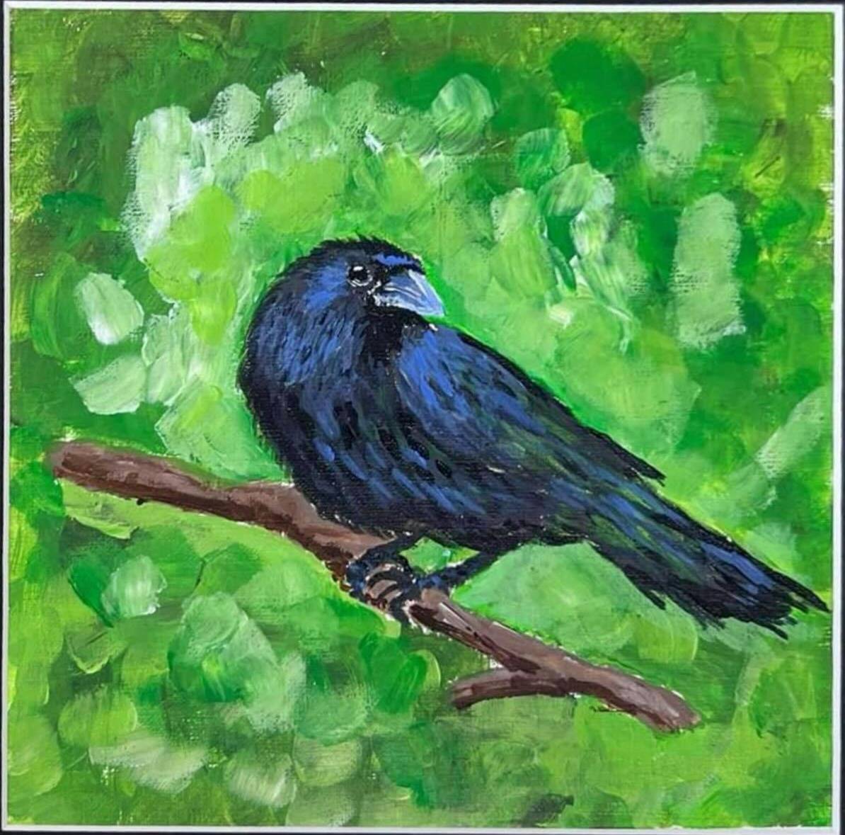 Learn to Paint - Black Crow
