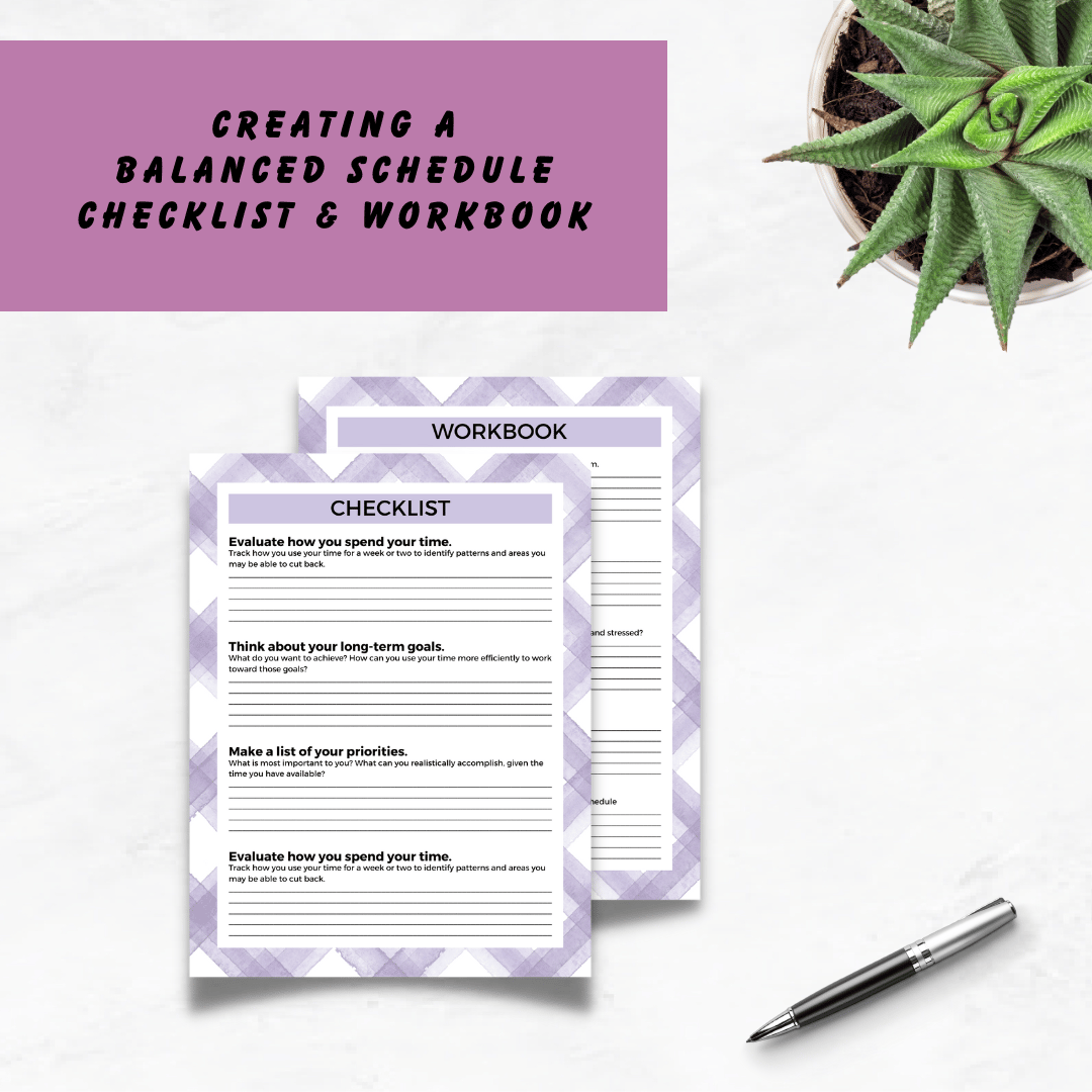 Benefits of a Balanced Schedule | Touch of Organized