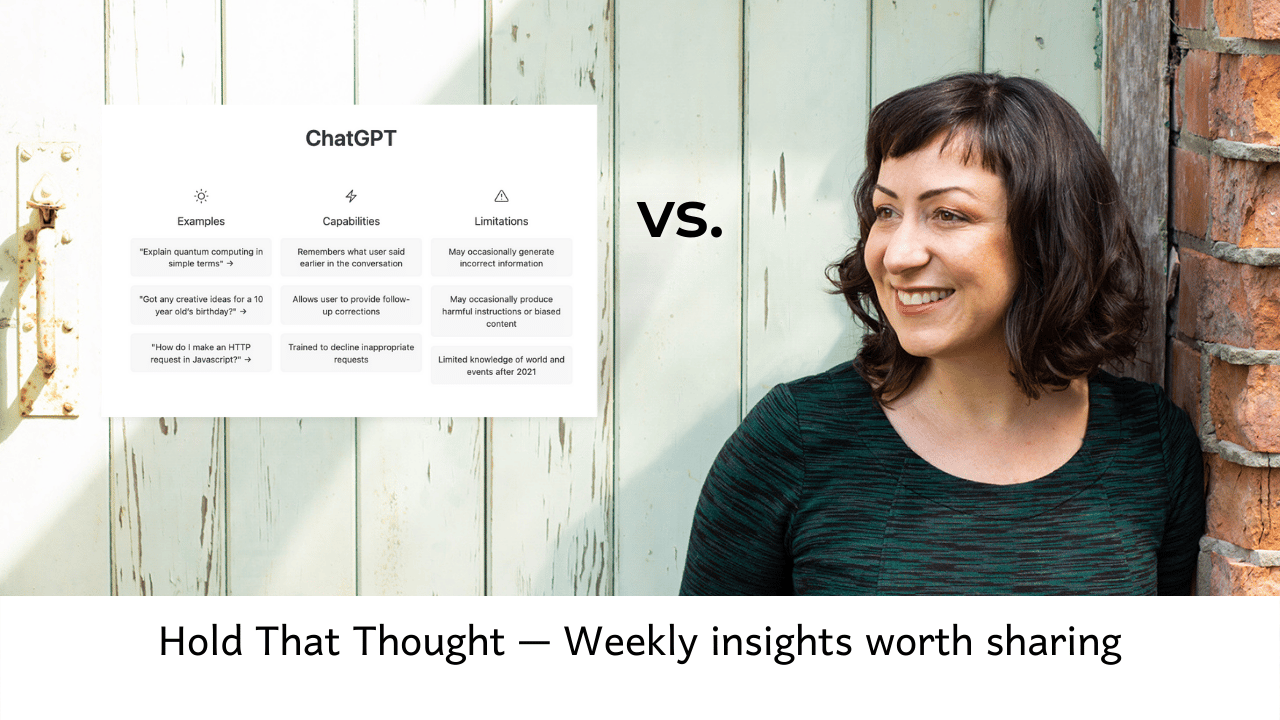 Overthinking me & ChatGPT — Hold That Thought