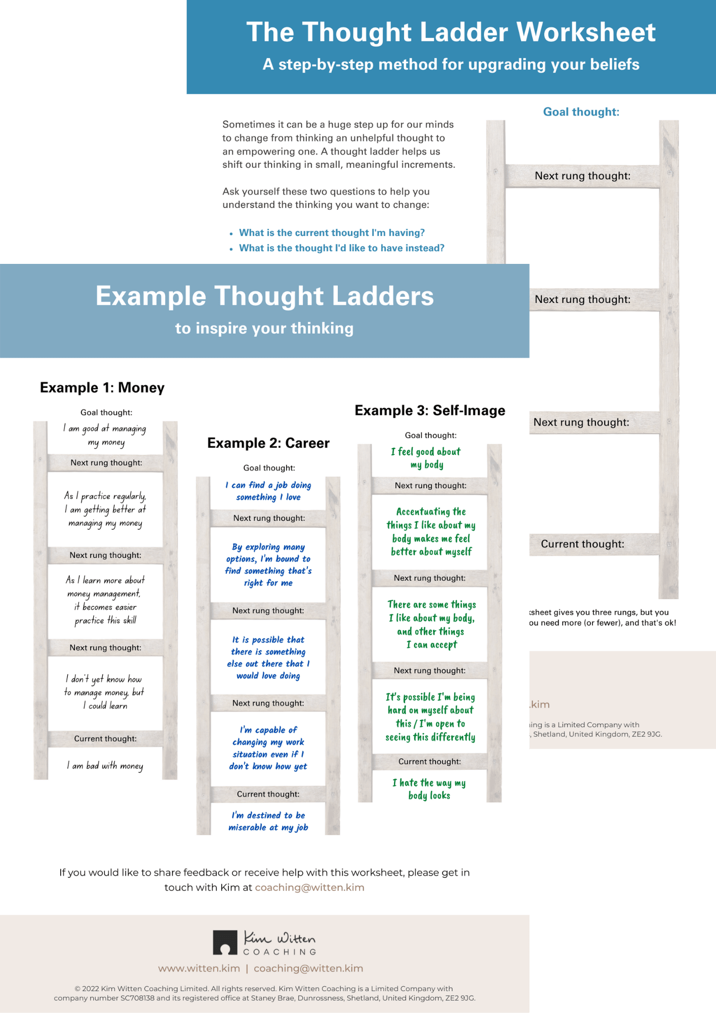 Improve your confidence and self-image with this free tool — Kim Witten ...