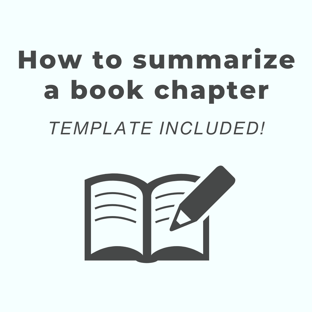 How to summarize a book chapter