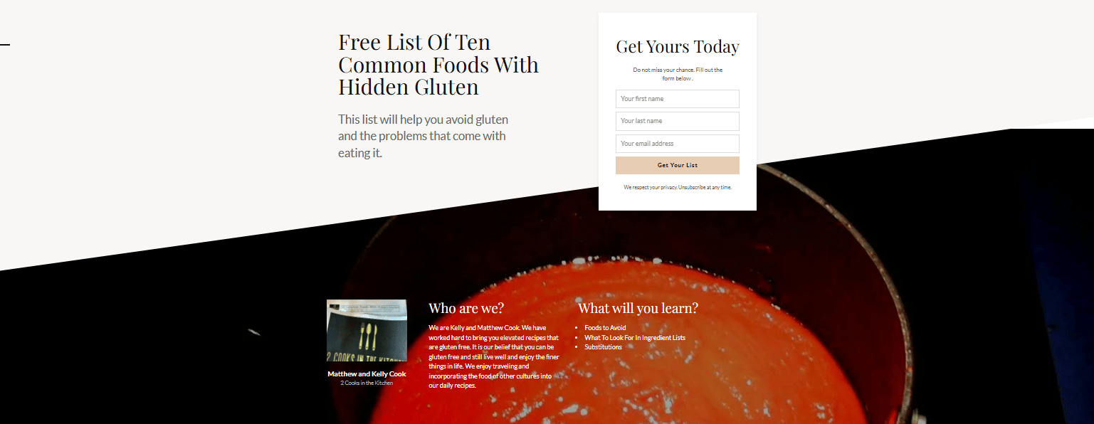 Free List Of Ten Common Foods With Hidden Gluten