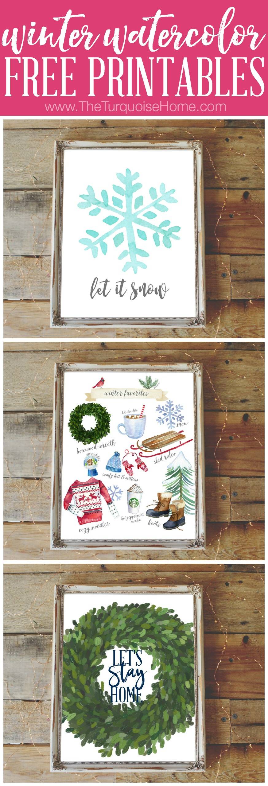 Grab your FREE Winter Printables!