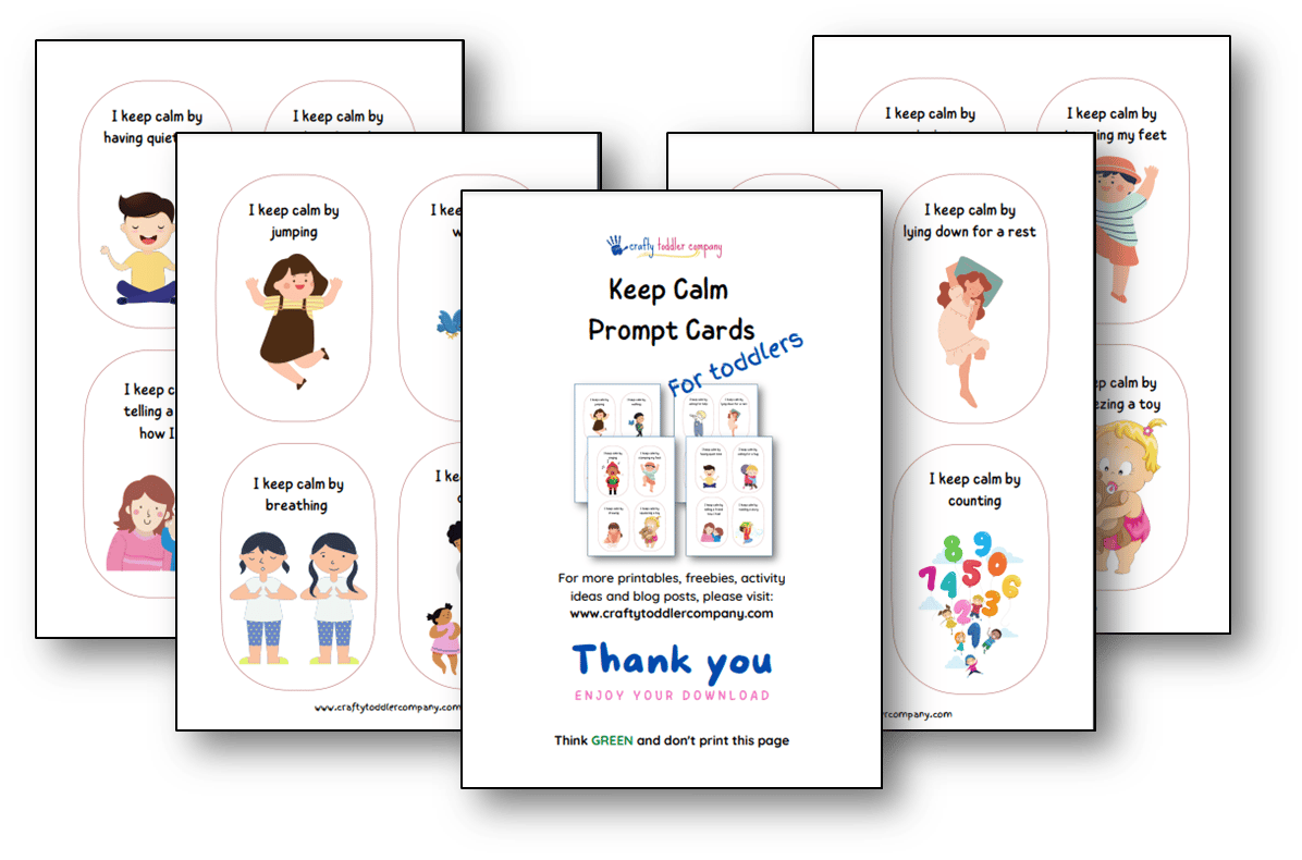 FREE Keep Calm Prompt Cards for Toddlers