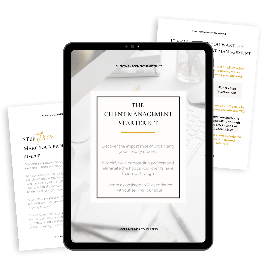 HOW TO ORGANISE AND UPLEVEL YOUR CLIENT EXPERIENCE