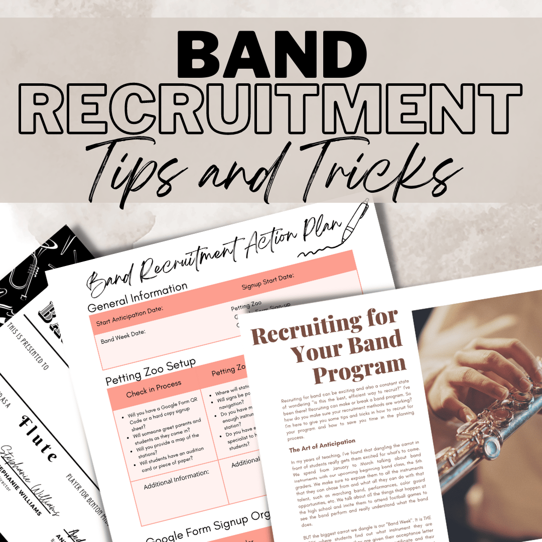 Band Recruitment Tips and Tricks with Action Plan