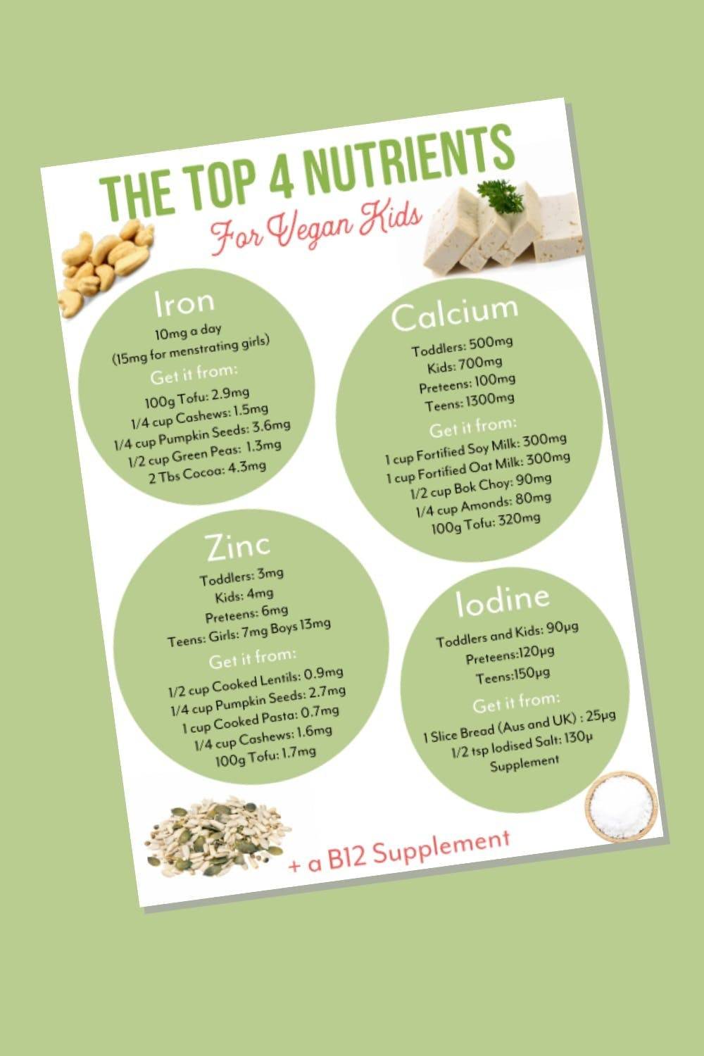 Top 4 Nutrients for Vegan Kids