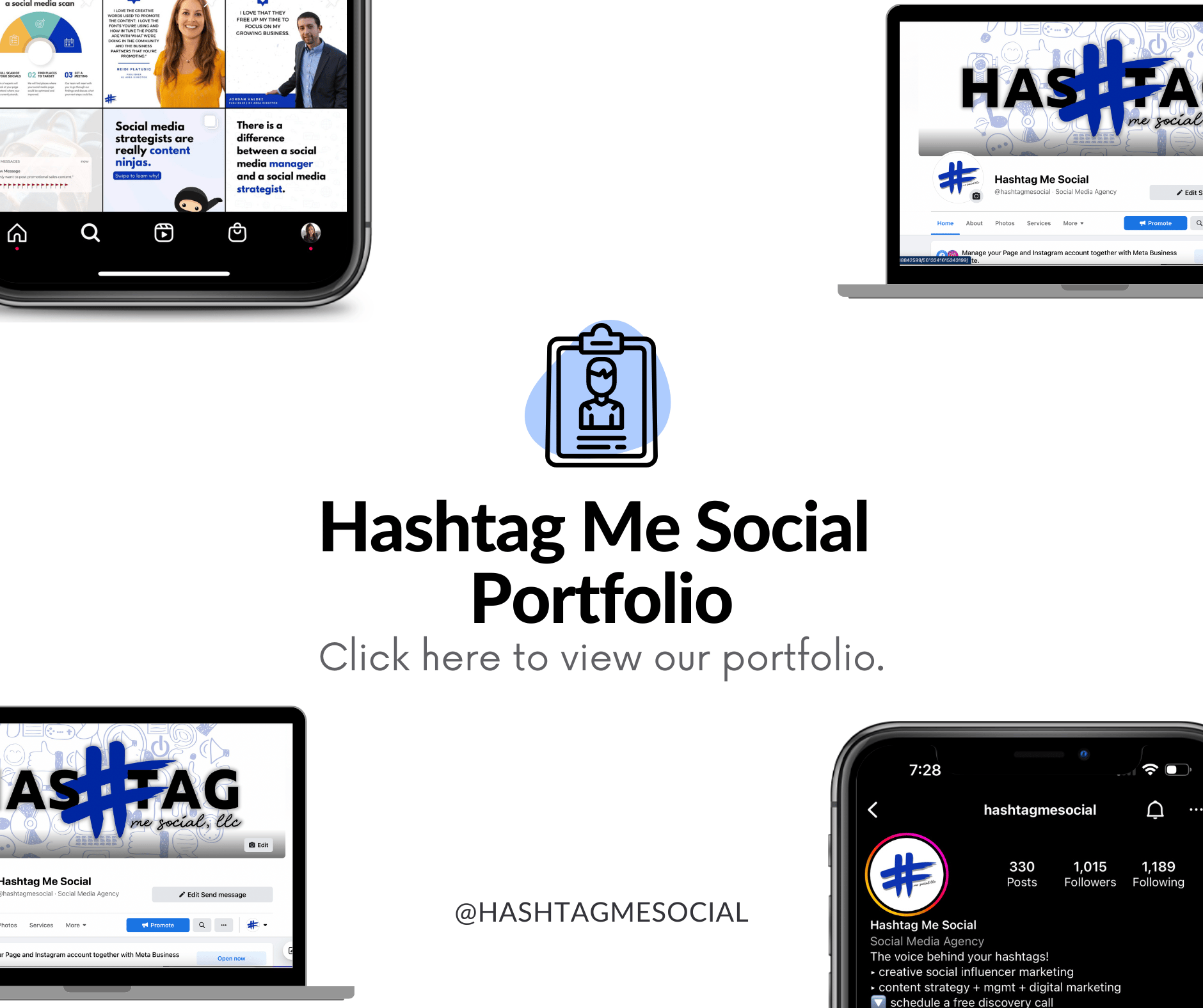 Hashtag Me Social Portfolio