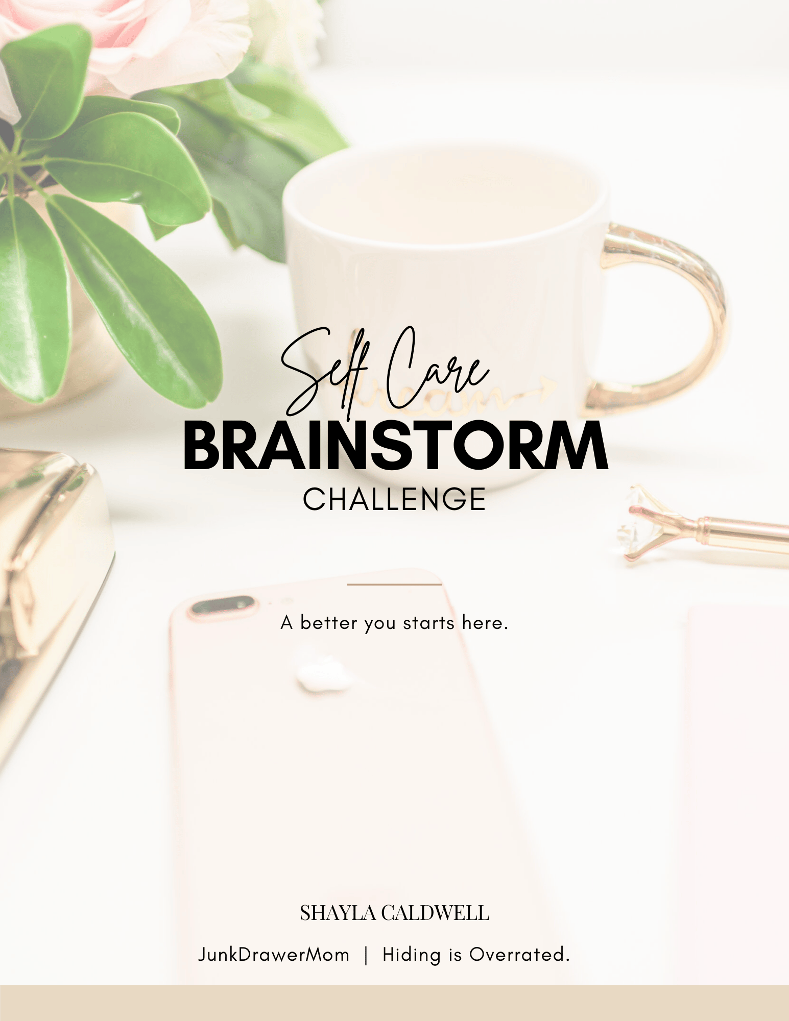 Self Care Brainstorm Worksheet