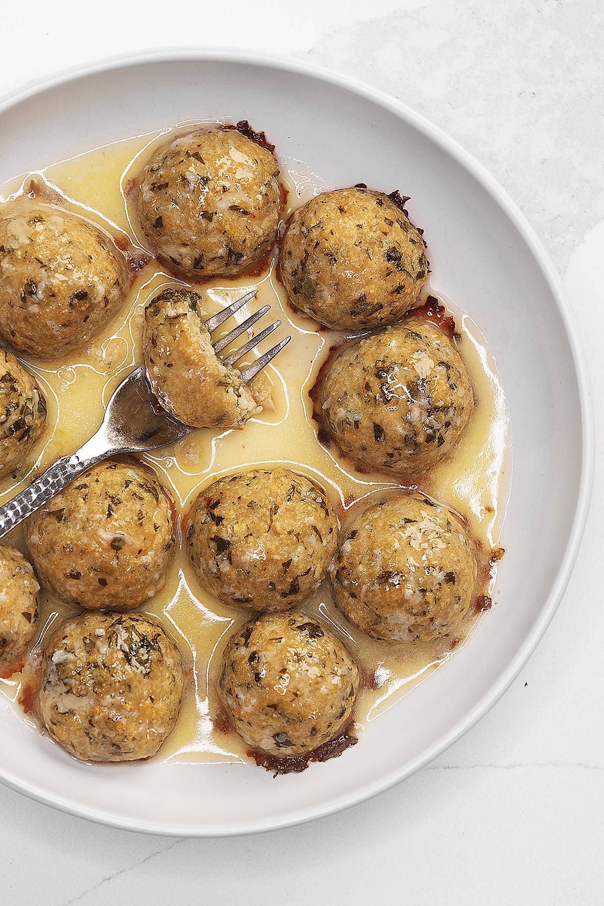 Garlic Butter Chicken Meatballs!