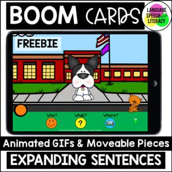 Animated Verbs with Moveable Pieces Boom Cards