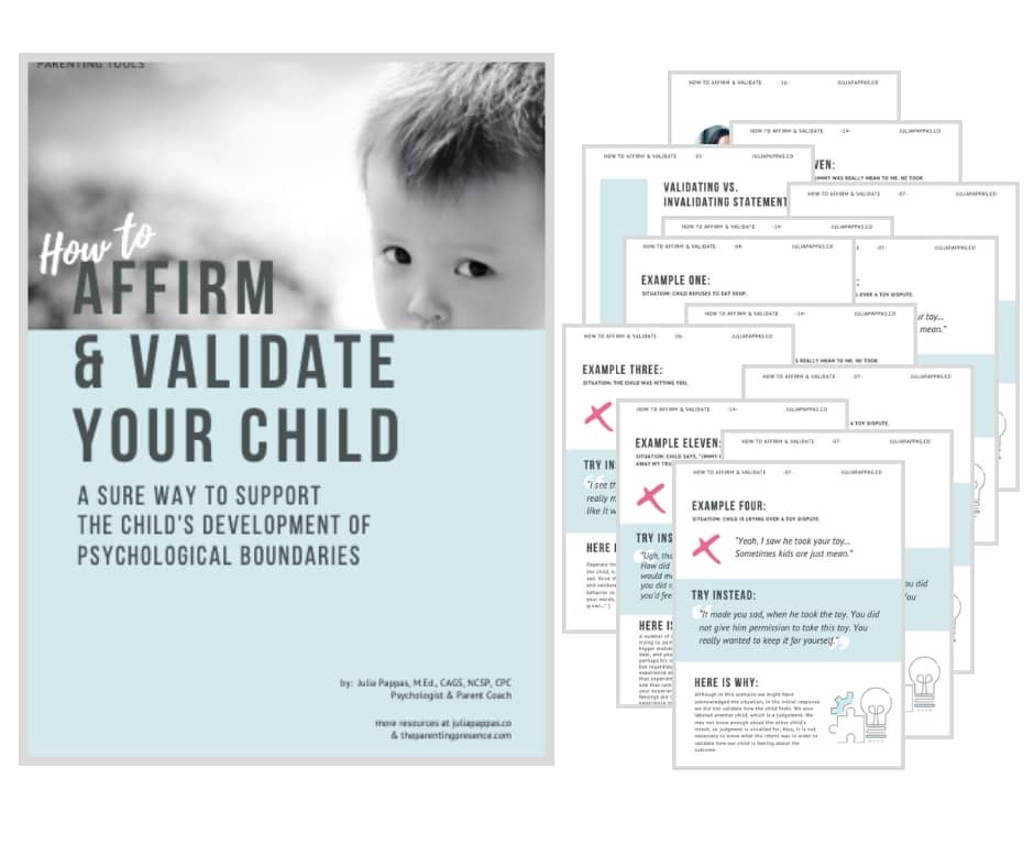 How to Affirm and Validate Your Child, FREE Guide (TPP 020) - Julia Pappas How to Affirm and Validate Your Child, FREE Guide (TPP 020) - Julia Pappas