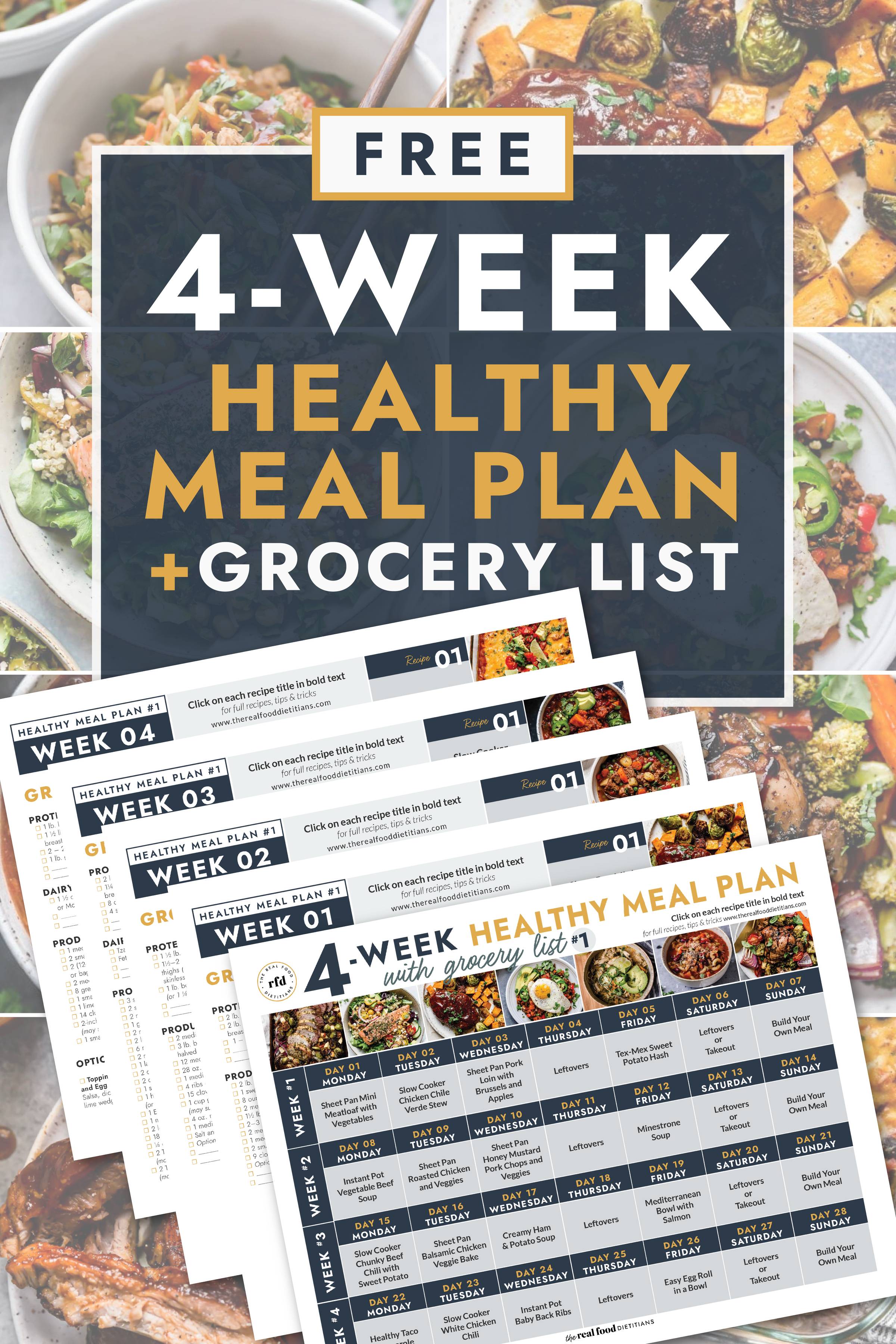 NEW! 4-Week Healthy Meal Plan For January