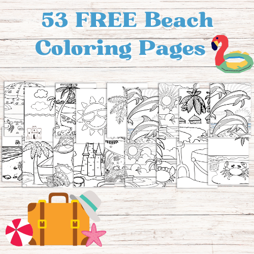 Free Printable Preschool Coloring Pages Beach