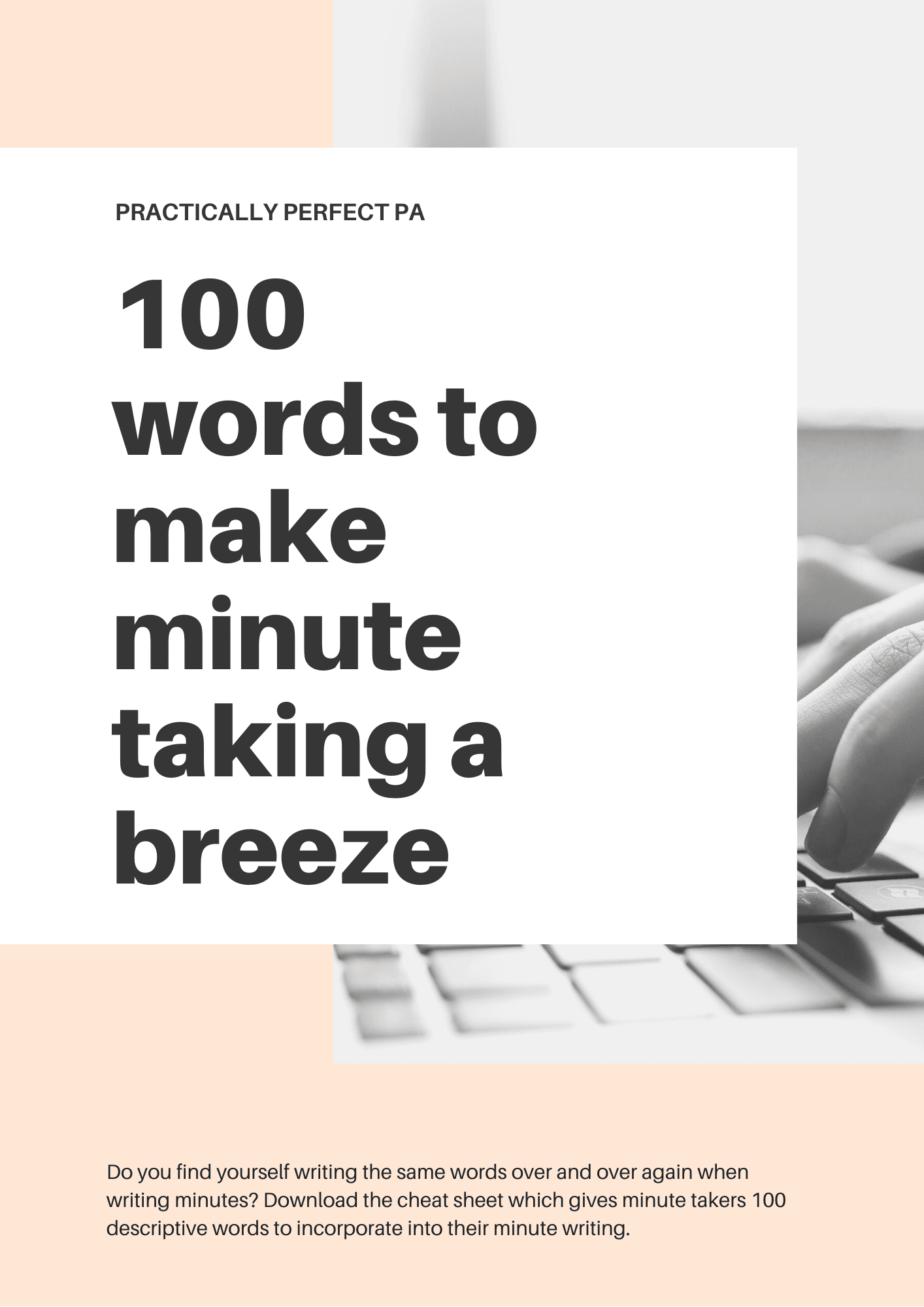 100 Words for minute taking