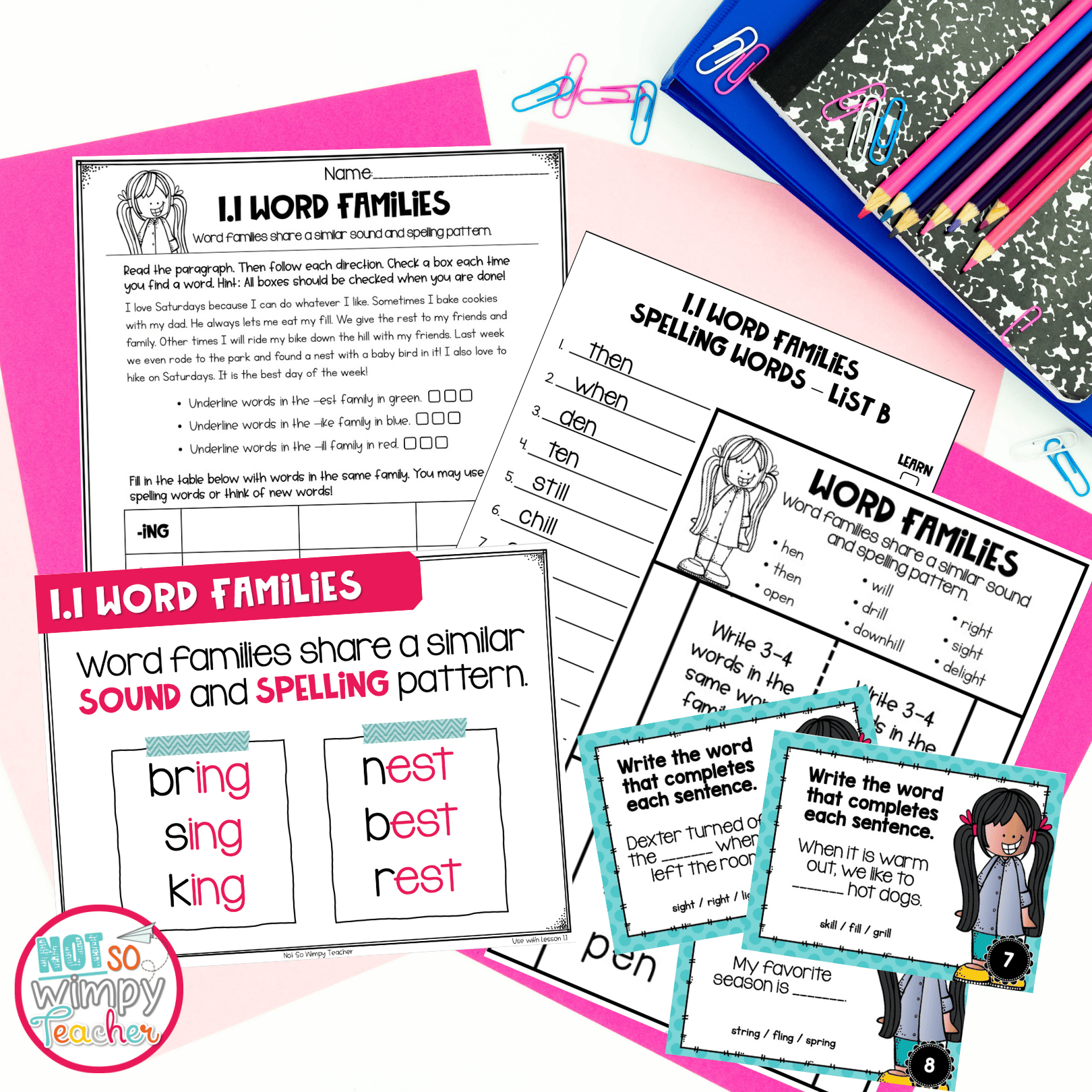 FREE 3rd Grade Spelling Activities