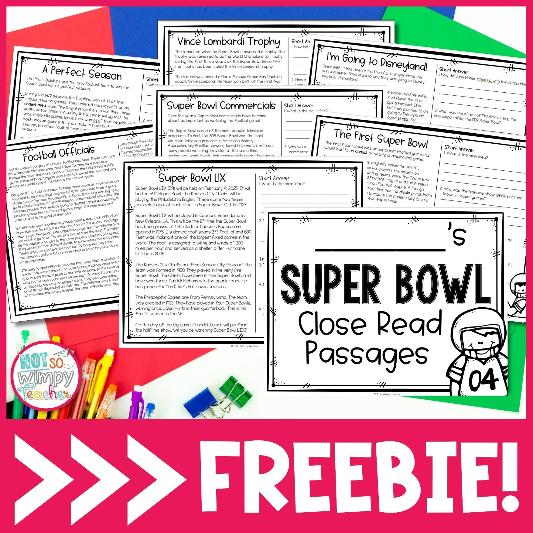 Super Bowl passages!