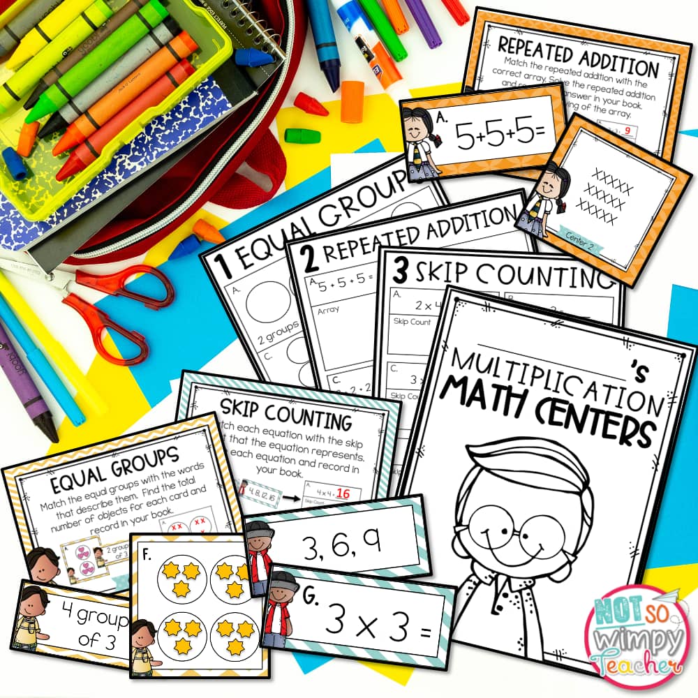 FREE Second Grade Math Centers