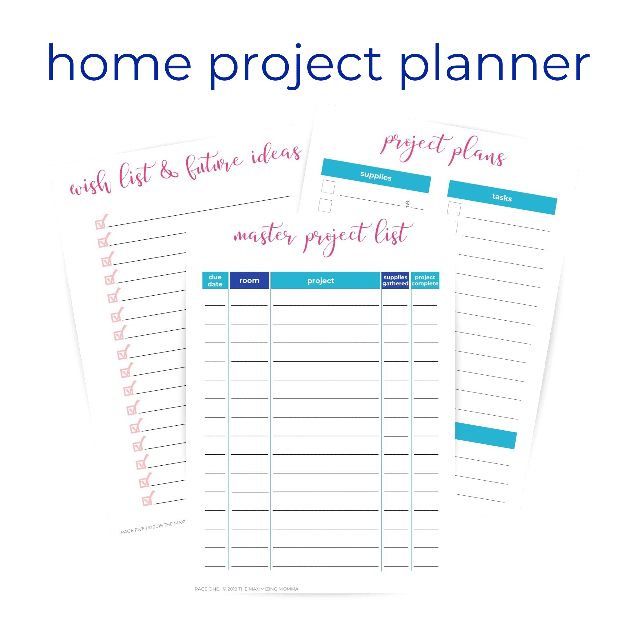 TAKE ACTION ON YOUR HOME PROJECTSWITH THE PROJECT PLANNER!
