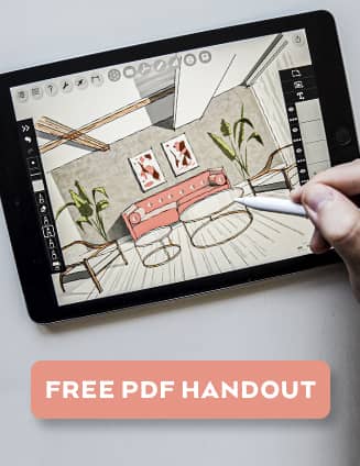 Free PDF Handout from the Interior Design Drawing Workshop