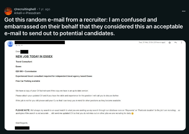 The Best Recruiting Email Template | Rhona Barnett-Pierce