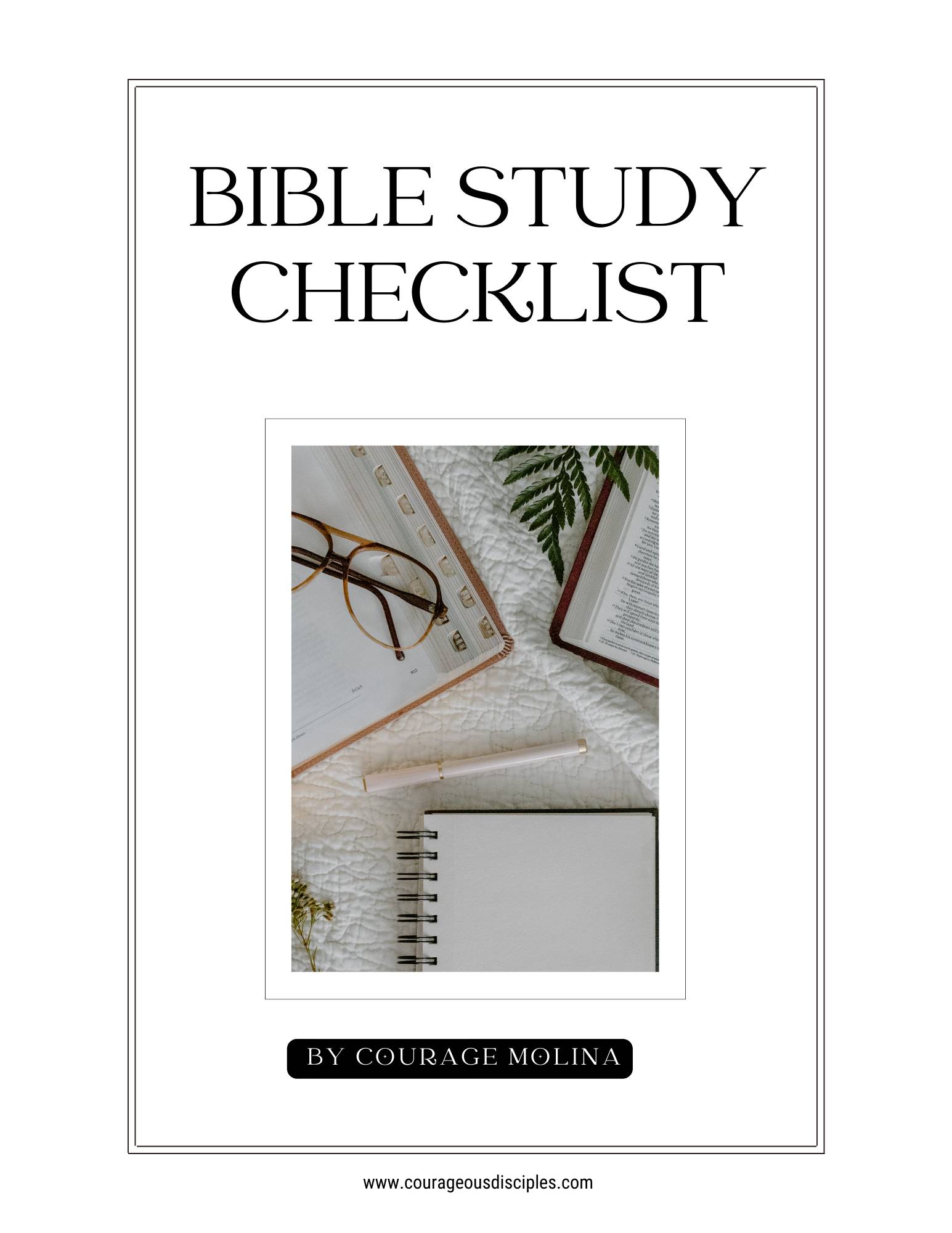 Free Bible Study Checklist | Deepen Your Bible Study Journey