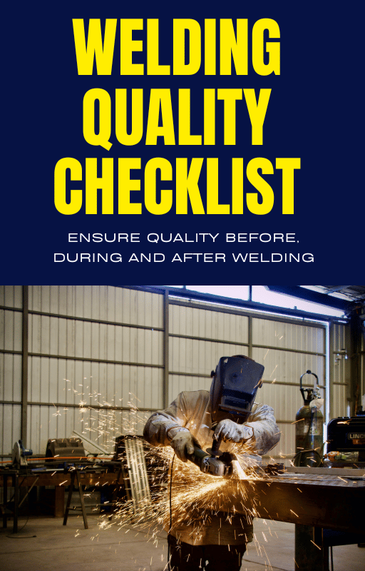 WELDING QUALITY CHECKLIST