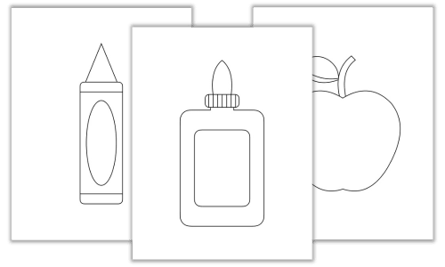 Back To Back Drawing Activity Templates