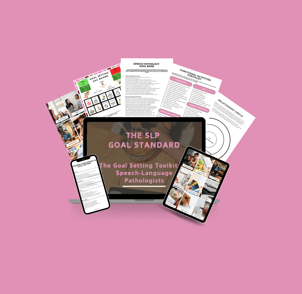 The SLP Goal Standard Toolkit - 75 pages
