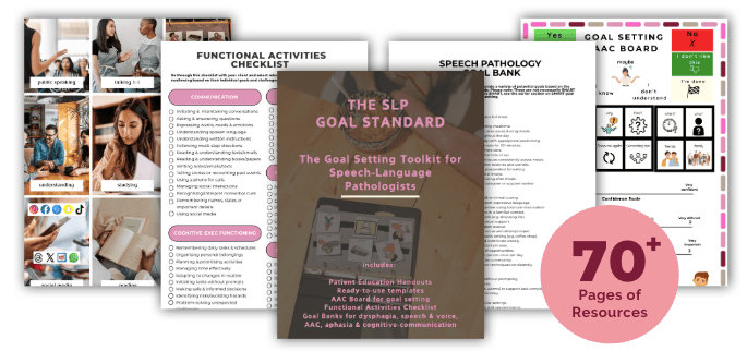 Goal Setting Toolkits for Allied Health Professionals | Dysphagia Bites