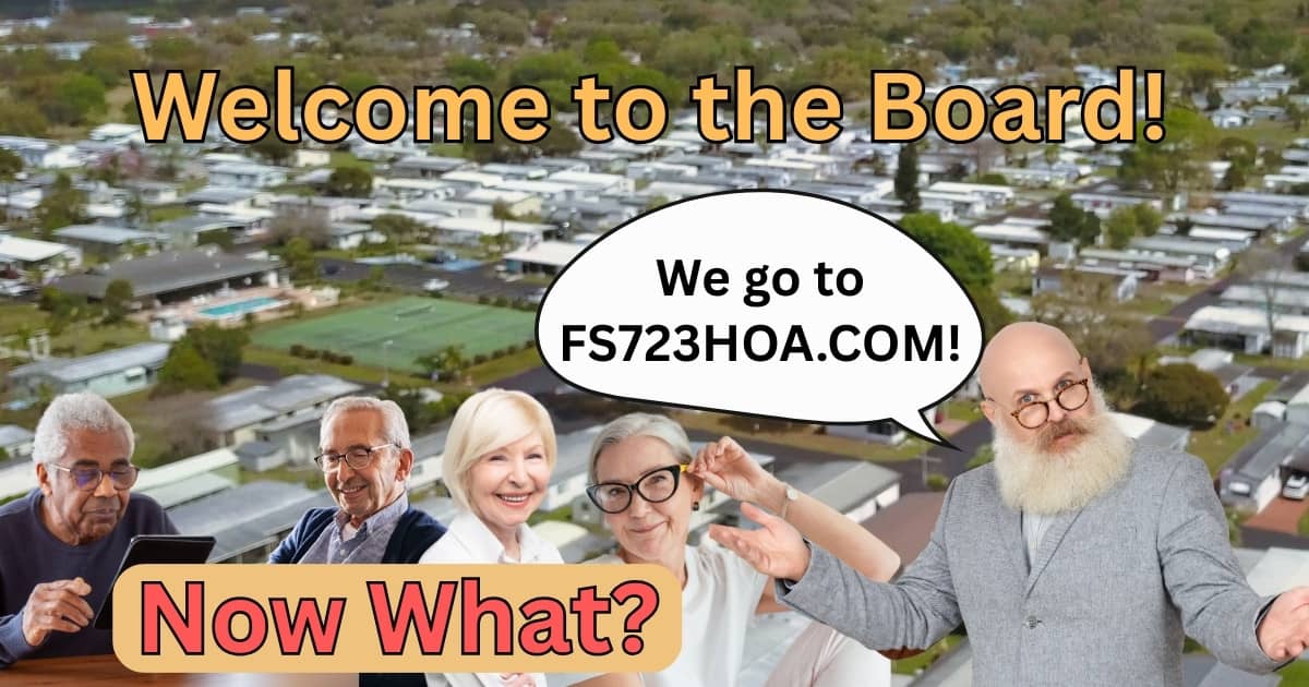 FS 723 HOA Board Training & FREE Florida HOA Workshop
