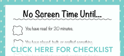 No Screen Time Until...