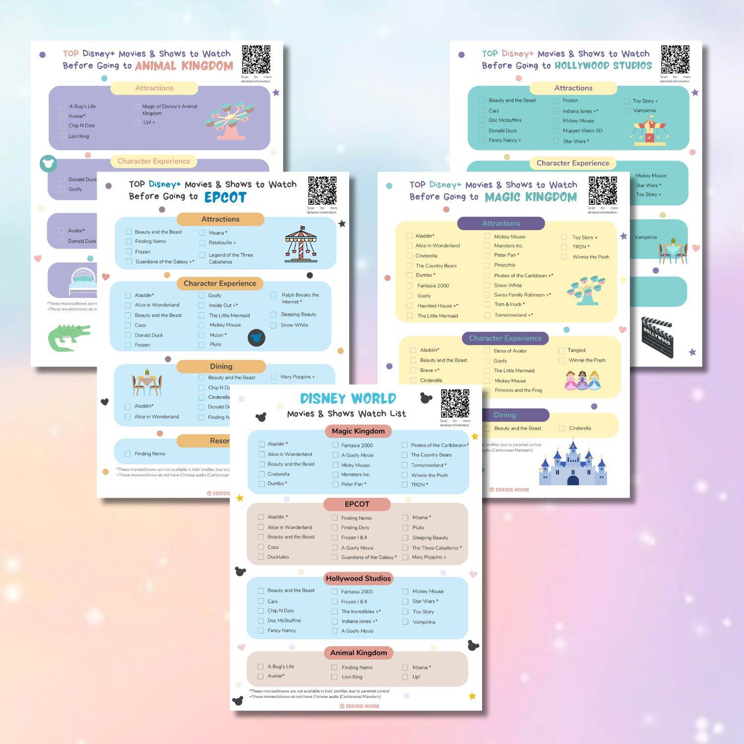 Disney World Planning Printables