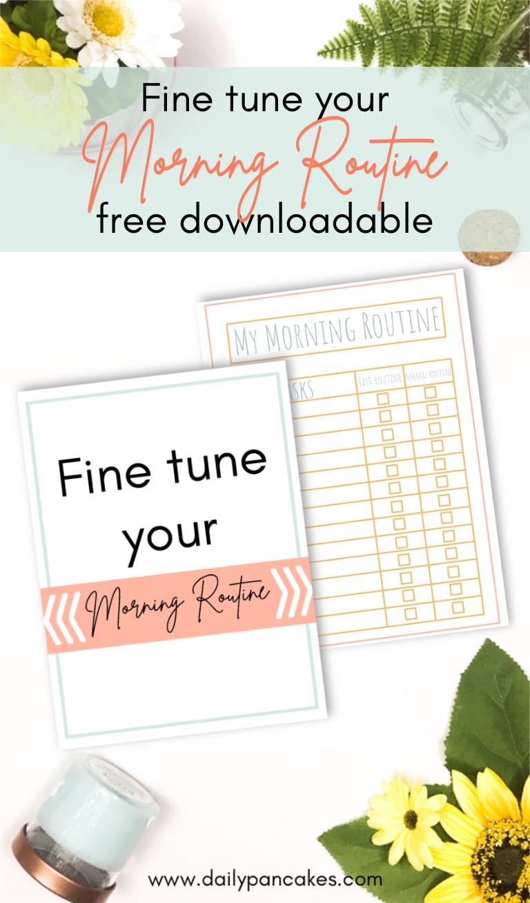 Download the free morning routine PDF
