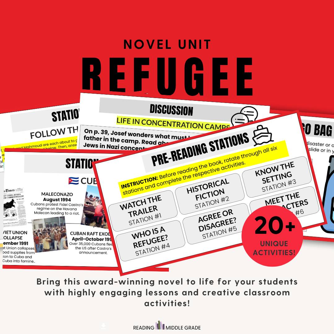 REFUGEE Novel Unit FREE sample