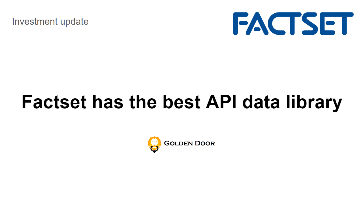 How Factset makes money from its data library