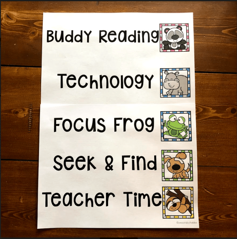 Grab Your Free Reading Center Signs