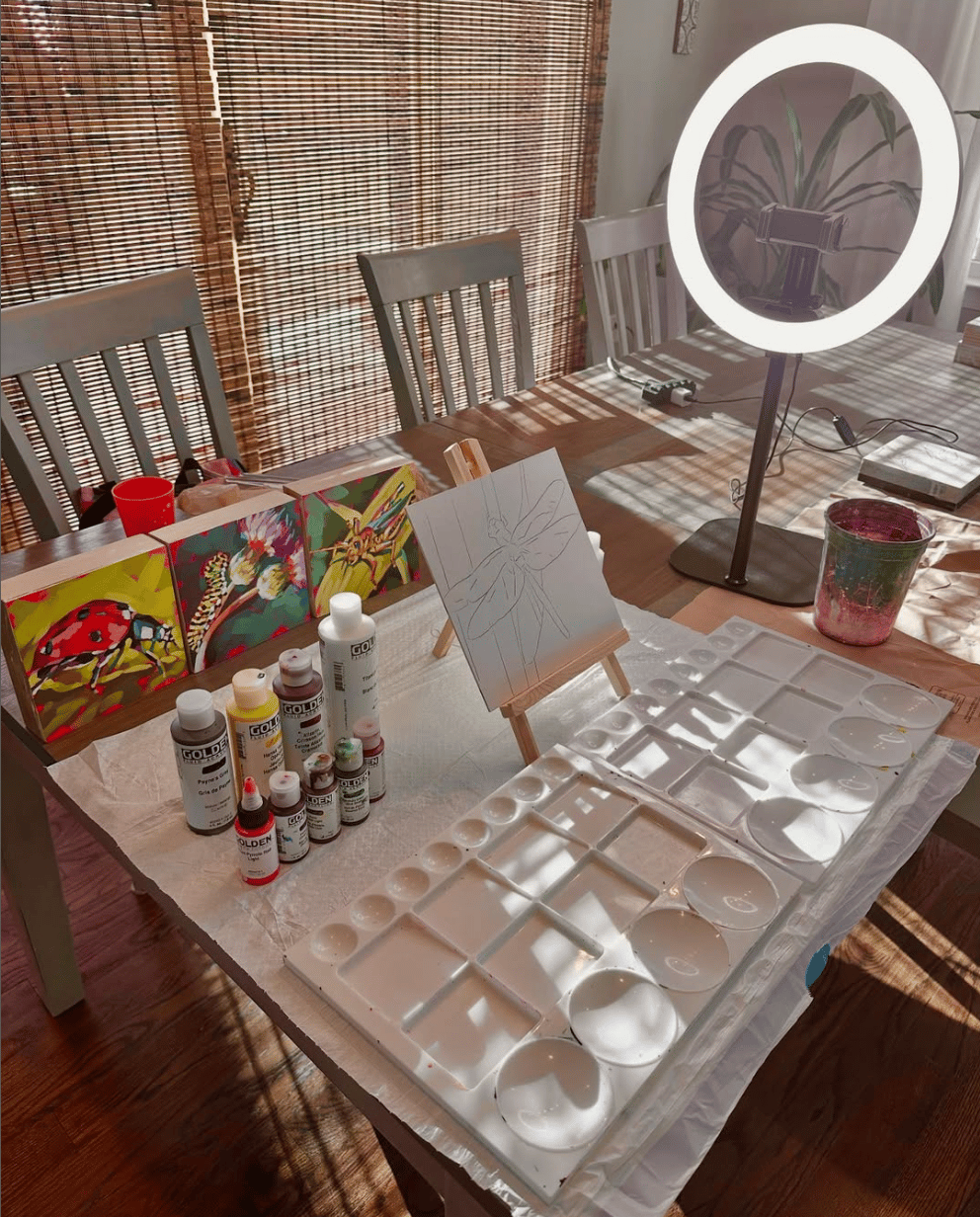 Tips for Setting Up a Home Painting Studio in Your Kitchen - Ali Kay Studio