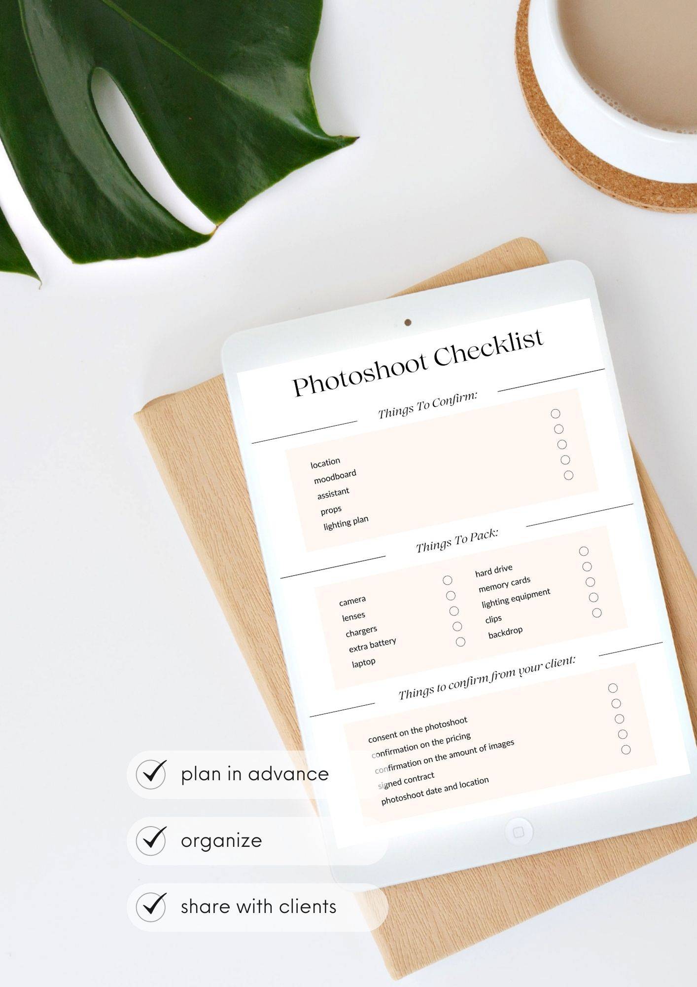 Grab Your FREE Photoshoot Checklist