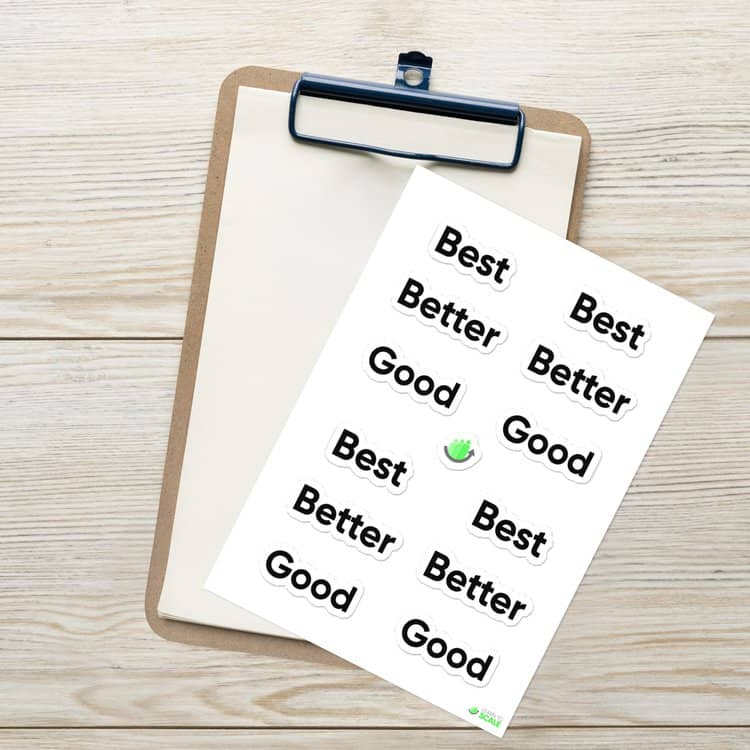 The TL;DR, Exploring Three Frameworks Through Stickers