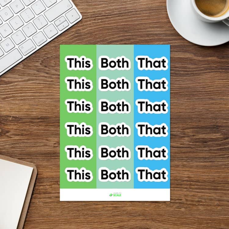 The TL;DR, Exploring Three Frameworks Through Stickers