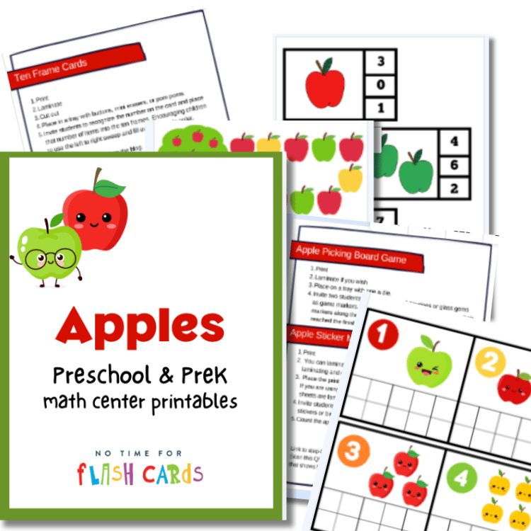 Apple Themed Math Printables